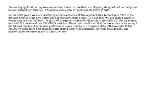 summary break through workload performance boundaries with microsoft