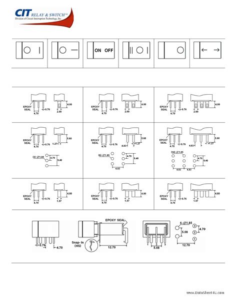 ASR Datasheet PDF Pinout CIT SWITCH