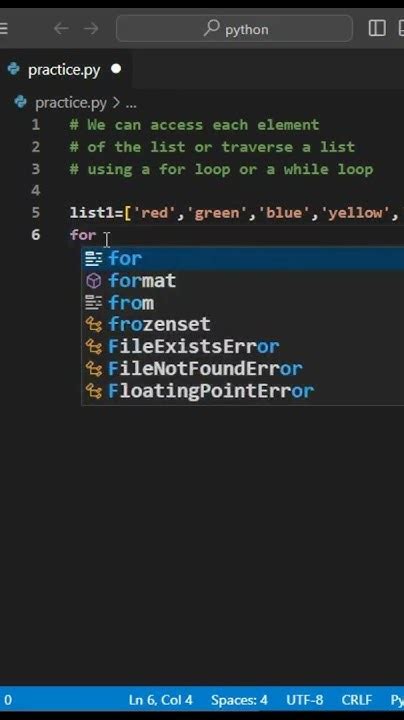 We Can Access Each Element 😃🙄python Pythoncode Pythonnoob Youtube