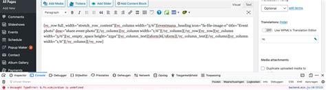 Javascript Uncaught Type Error After Wordpress Update To 553 And