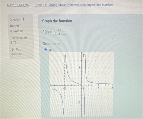 Solved Mat101mhv6 Topic 14 Solving Linear Systems Using