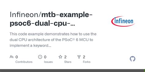 github infineon mtb example psoc6 dual cpu cyberon freertos this