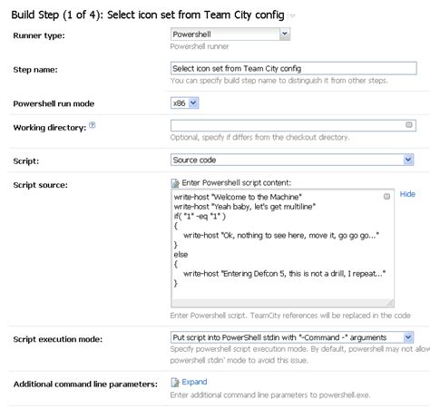 teamcity can t get basic powershell script running inside team city