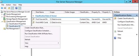 Using File Server Resource Manager Fsrm To Locate And Classify Sensitive Data Interface