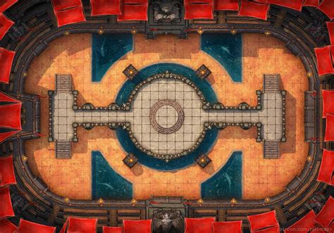 Arena [40x28] Battlemaps Pokemon Rpg Dnd World Map Tabletop Rpg Maps
