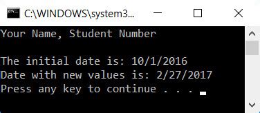 Solved Create A Class Called Date That Includes Three Pieces Chegg Com