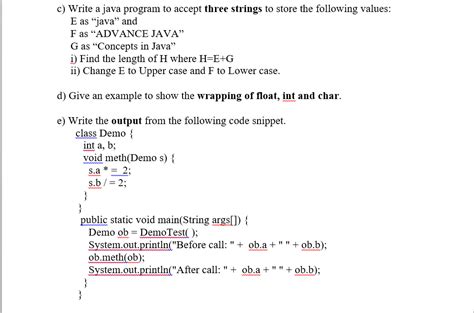 Solved 1 A Convert The Following Code Snippet From Chegg