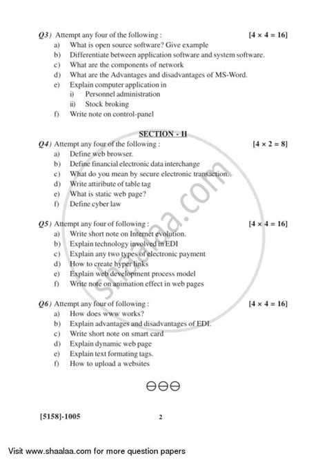 Computer Concepts And Applications 2016 2017 Bachelor Of Commerce B