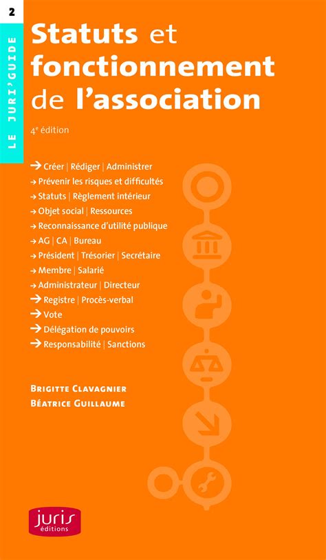 Statuts Et Fonctionnement De Lassociation Juris Editions