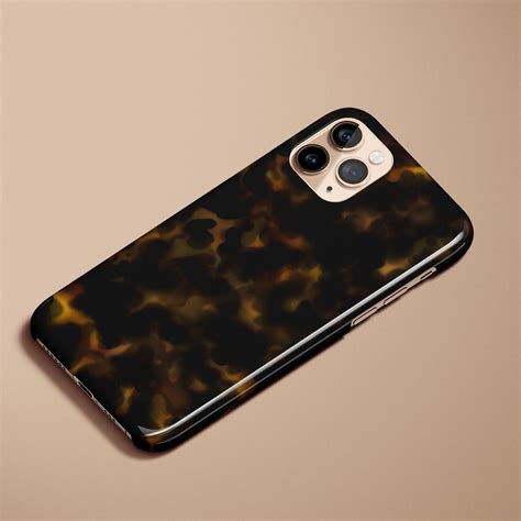 Tortoise Shell Phone Case Boho Personalized Name T For Her Phone Case Iphone 14 Case 14 Pro