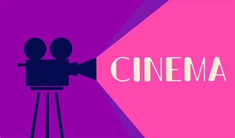 시네마 모션 픽처 영화 시간 포스터 만화 벡터 일러스트레이션입니다 복고풍 영화 프로젝터 포스터 Premiere에 대한 스톡 벡터