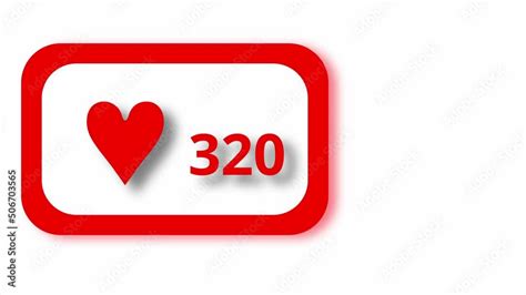likes on social media increasing counter animation stock video adobe stock