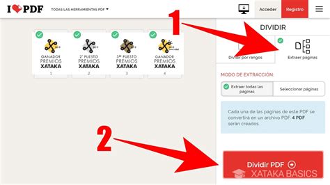 Cómo dividir un PDF en varios diferentes página a página