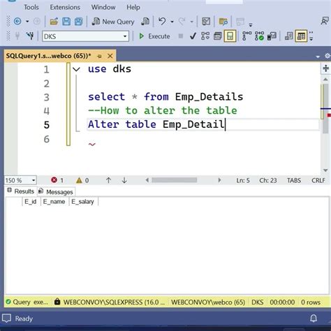Alter Table In Sql Add Modify Delete Columns Sql Tutorial For Beginners Youtube