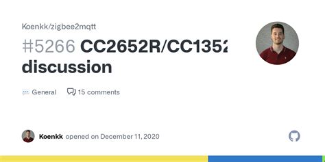 CC R CC P Discussion Discussion Koenkk Zigbee Mqtt GitHub
