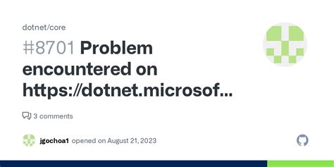 Problem Encountered On Https Dotnet Microsoft En Us Learn Dotnet