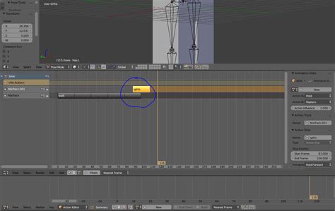 why nla editor doesn t interpolate actions animation and rigging