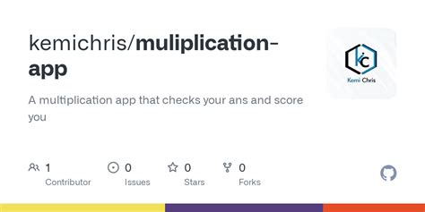 Github Kemichrismuliplication App A Multiplication App That Checks Your Ans And Score You