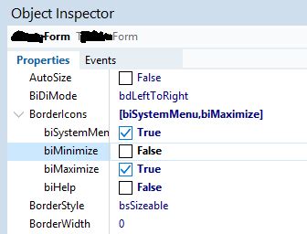 Delphi How To Minimize A Window To The Taskbar I E Not Iconify Stack Overflow