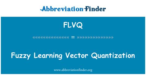Flvq Definición Fuzzy Learning Vector Quantization Fuzzy Learning