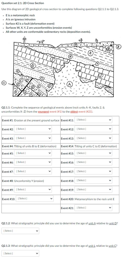 [solved] question set 2 1 2d cross section use this diagr