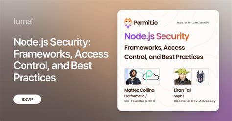 Liran Tal On Linkedin Nodejs Security Frameworks Access Control