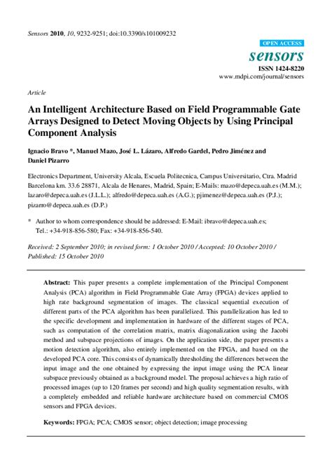Pdf An Intelligent Architecture Based On Field Programmable Gate