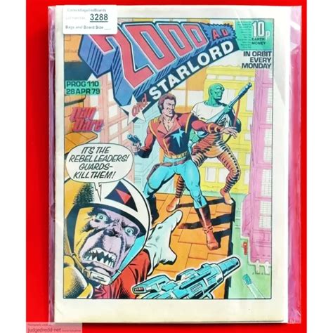 2000AD PROG 110 1 Judge Dredd Comic Brian Bolland Art 28 4 79 UK 1979