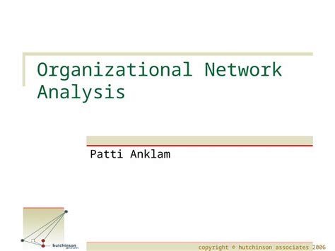 Ppt Organizational Network Analysis Dokumentips