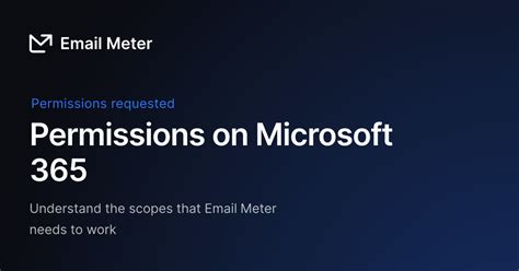 permissions on microsoft 365 email meter docs