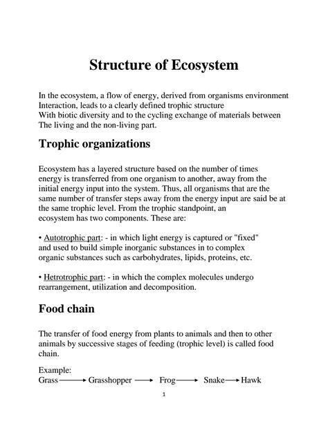 Solution Structure Of Ecosystem Studypool
