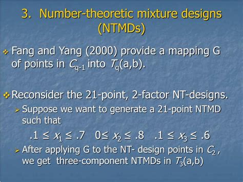 Ppt Space Filling Designs For High Dimensional Mixture Experiments With Multiple Constraints