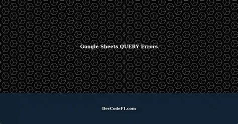 Google Sheets QUERY Handling No Column Found Errors