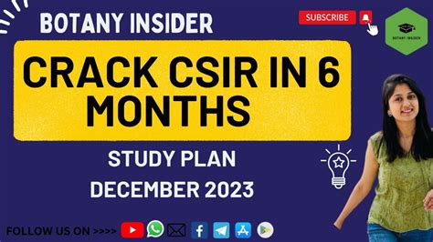 Crack Csir Net In 6 Months Csir Net December 2023 Plan For 6