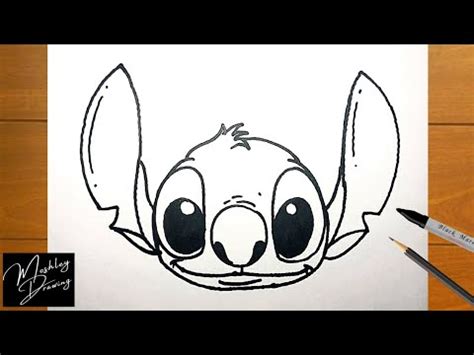 How To Draw Stitch Face Easy Youtube