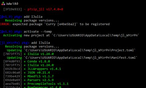 Unable To Install Ijulia After Upgrading To Version 19 New To Julia Julia Programming Language