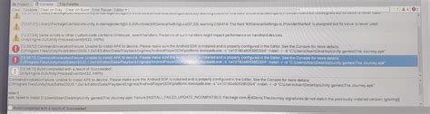 I Got This Error While Trying To Upload My Game Onto My Android Device Im Using Unity 20201