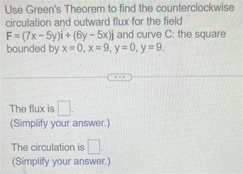 solved use green s theorem to find the counterclockwise