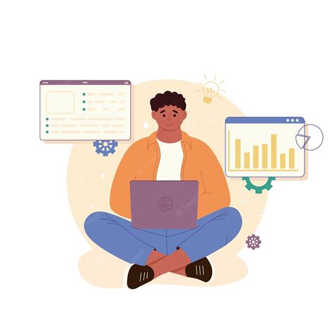 콘텐츠 관리 시스템 개념 또는 Cms 설계 소프트웨어 개발 웹 사이트 아키텍처 프리미엄 벡터