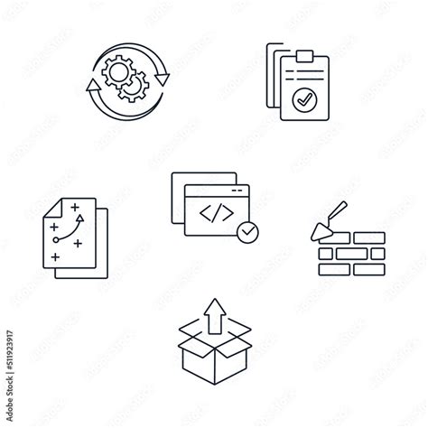 Devops Icons Set Devops Pack Symbol Vector Elements For Infographic
