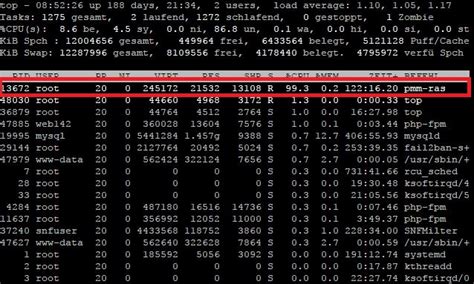 Pmm Ras Produces High CPU Load Plesk