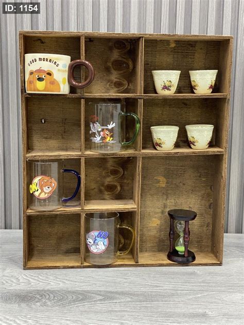 ستاند كاسات خشب 4550 سم