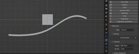 Rigid Body With Wave Modifier Particles And Physics Simulations