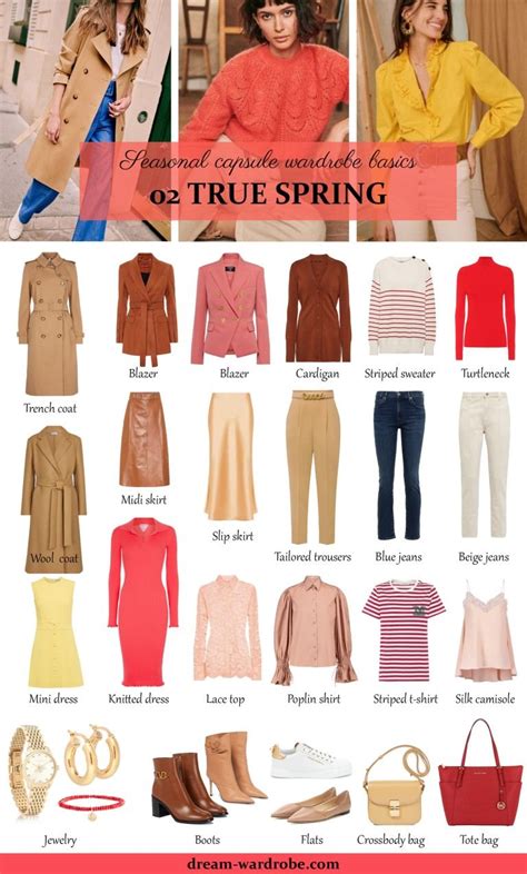 Warm True Spring Color Palette And Wardrobe Guide Dream Wardrobe True Spring Color Palette