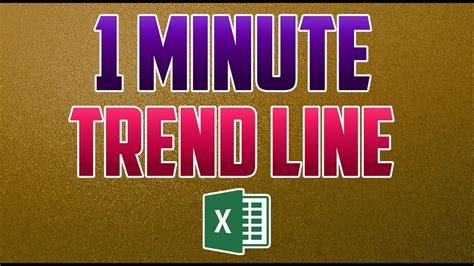 Excel 2016 How To Add A Trendline YouTube