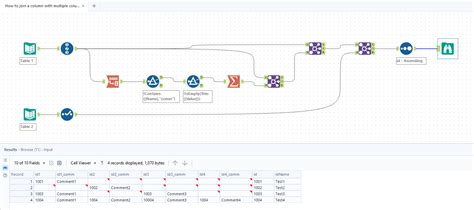 Solved How To Join A Column With Multiple Columns Alteryx Community
