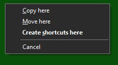 Files Always Opens Dropdown Menu When Dragging Dropping Files To Desktop Or Default File