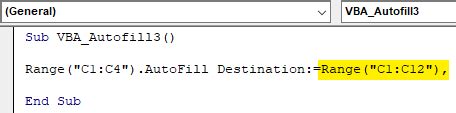 Vba Autofill How To Use Vba Autofill Function In Excel