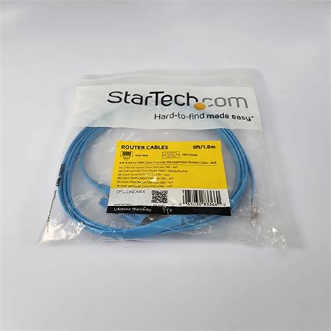 StarTech 6ft RJ45 To DB9 Cisco Console Management Router Cable M F DB9CONCABL6 New Max