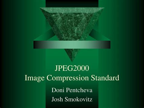 Ppt Jpeg2000 Image Compression Standard Powerpoint Presentation Free Download Id 3572813